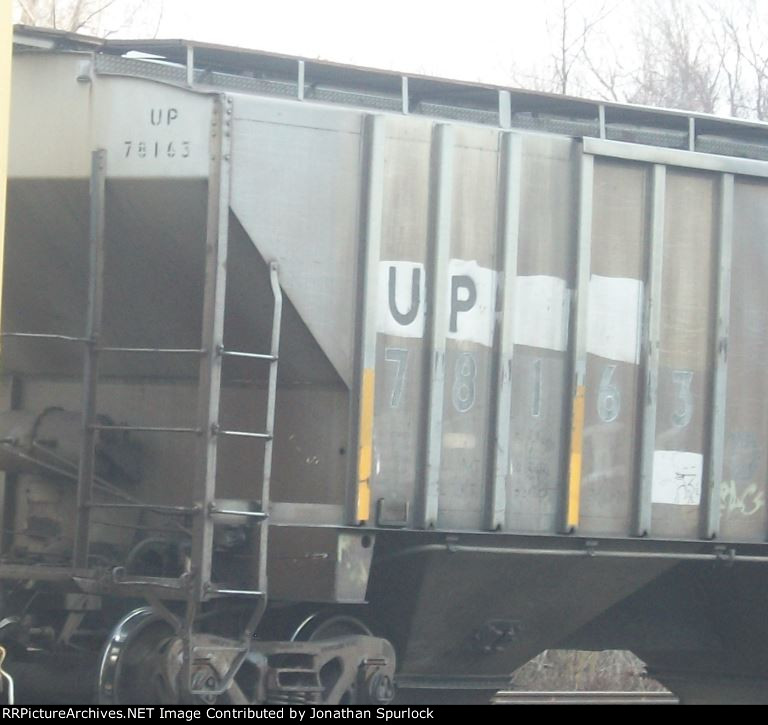 UP 78163, close up of B-end